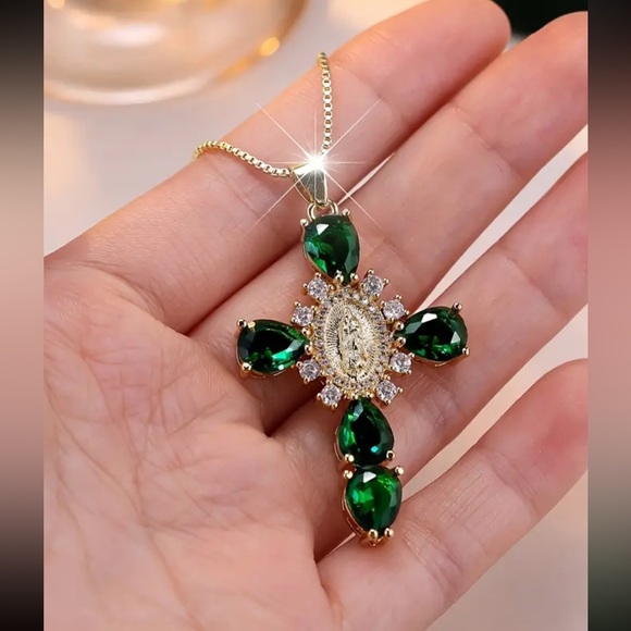 Mary Cross Rosary | Jewelry | Virgin Mary Cross Pendant Necklace 4k ...